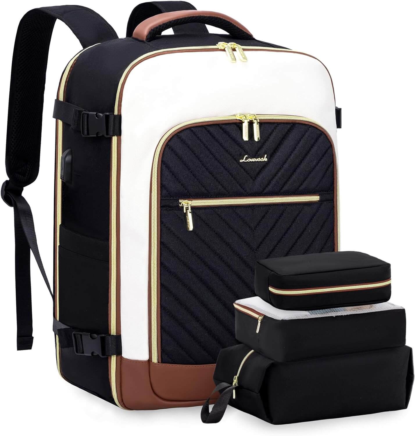 Lovevook Waterproof 40L/50L Large Travel Backpack, 4Pcs – LOVEVOOK