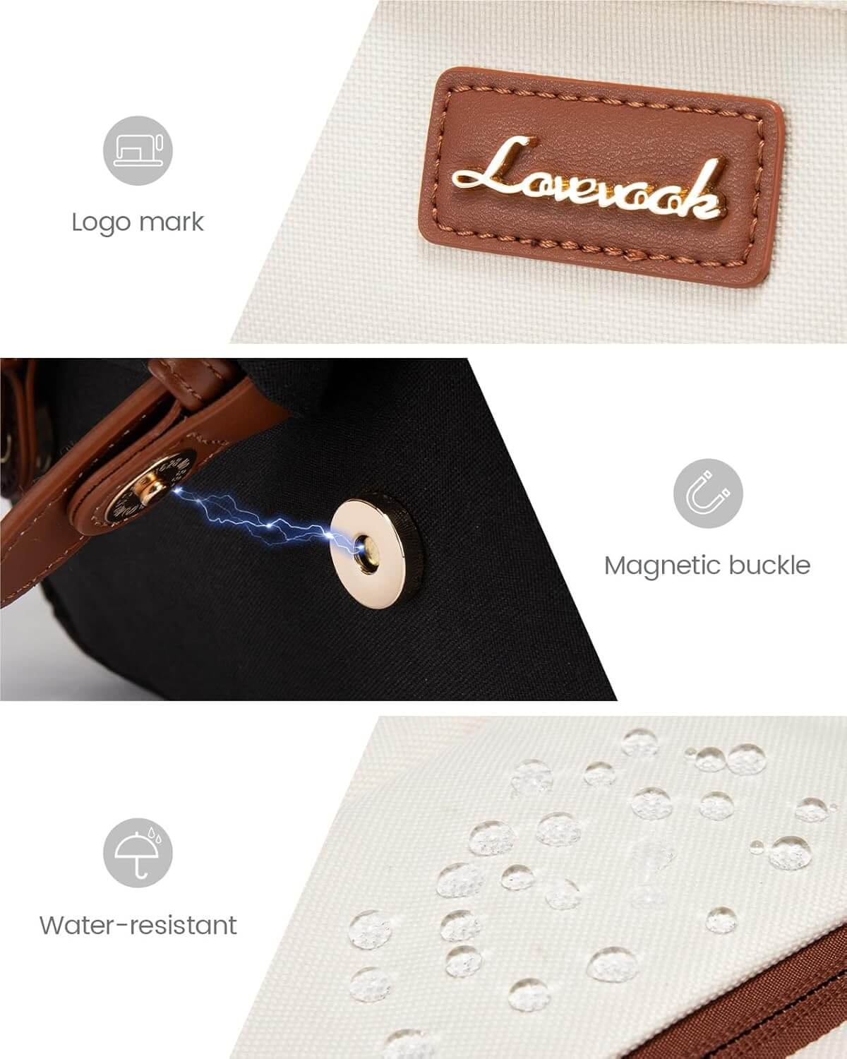 Lovevook College Laptop Backpack， 15.6” 17.3” – LOVEVOOK