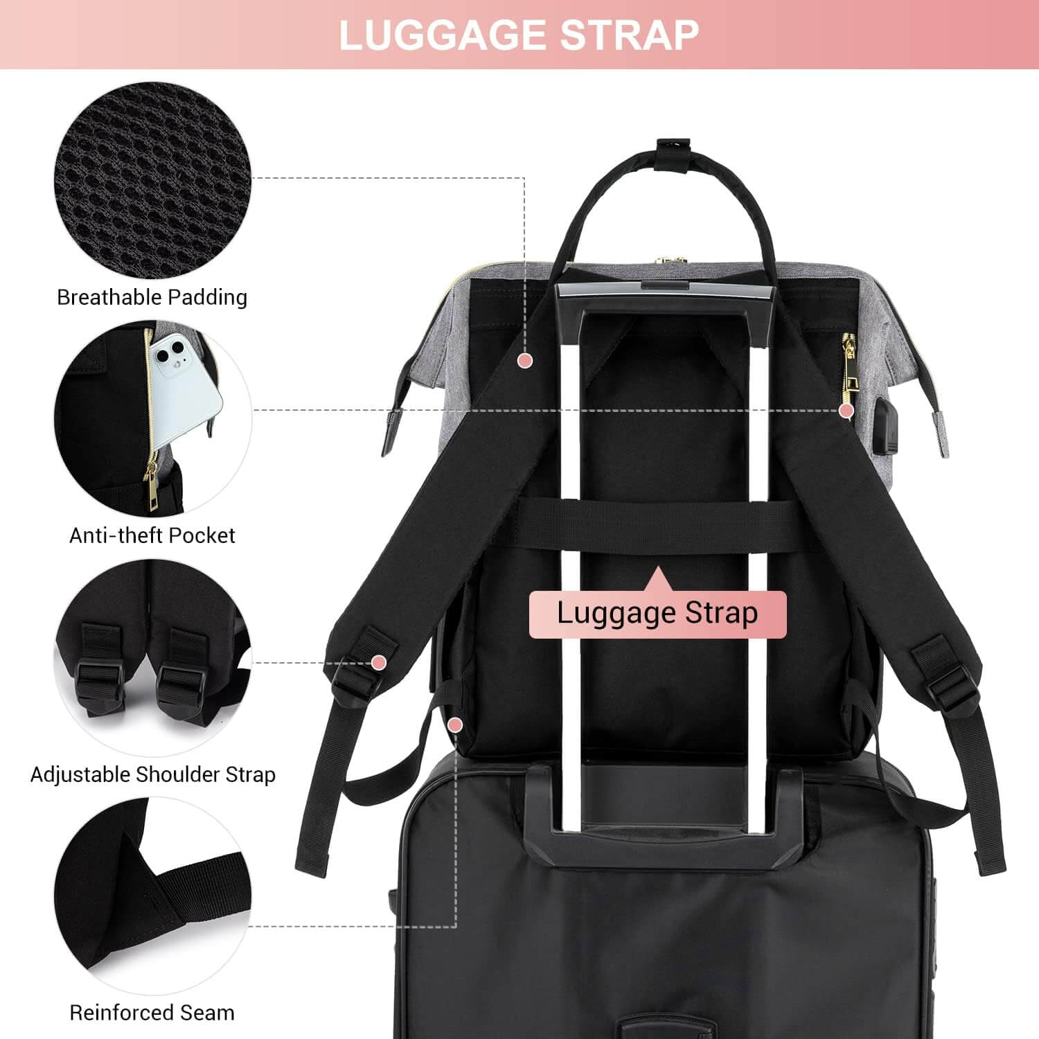Viola V Backpack | Lovevook - Organized & Durable for Everyday Use ...